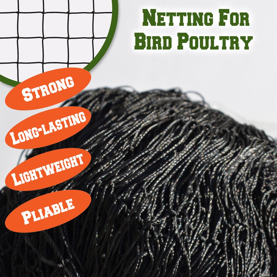 Multi-size Anti Bird Netting Bird Barrier Poultry Aviary Net Pens 2 ...
