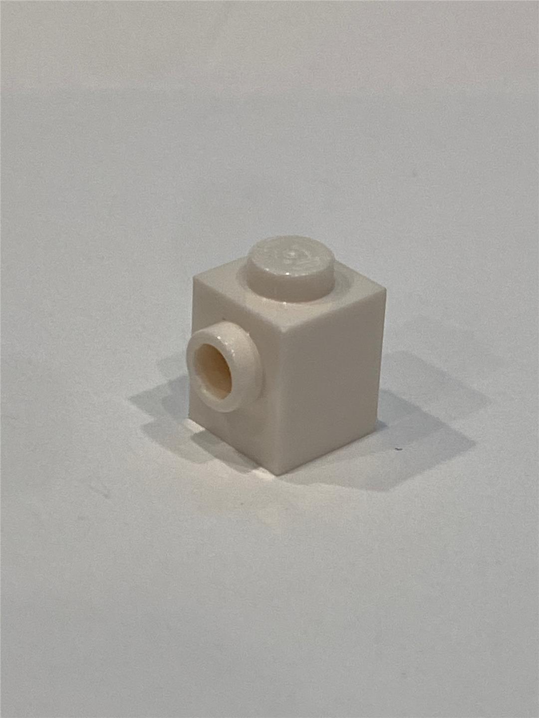 87087 LEGO Parts~(4) Brick, Modified 1 x 1 w Stud on 1 Side WHITE | eBay