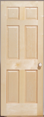 Birch 6 Panel Interior Door, Slab or Prehung. MANY SIZES | eBay