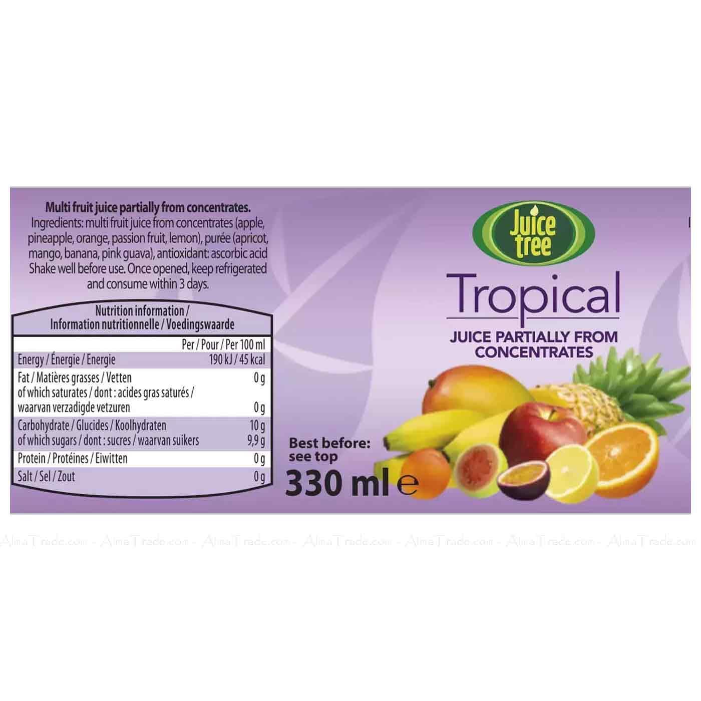 Juice Tree Tropical Fruit Juice Drink From Concentrate Bottle Kids Pack ...