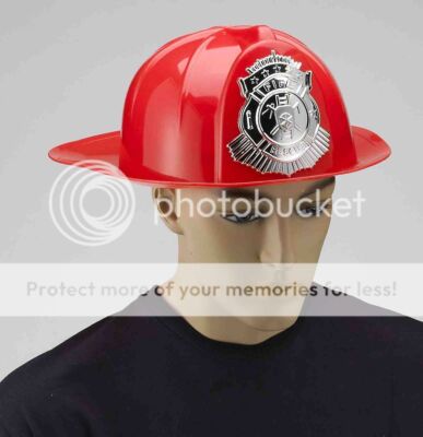 Deluxe Red FIREMANS HELMET HAT Costume Accessory | eBay