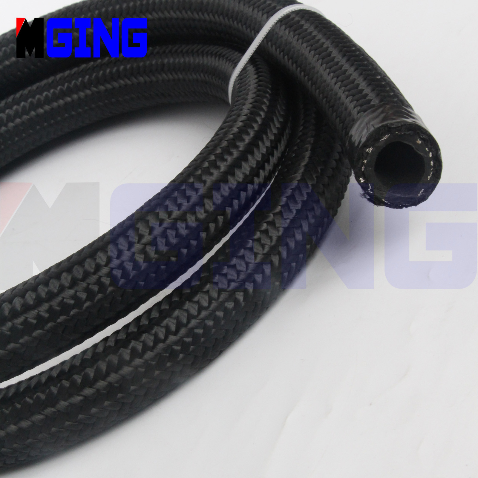 12an an12 12 Stainless Steel Nylon Braided Fuel Line Oil Hose 5M 15KPSI ...