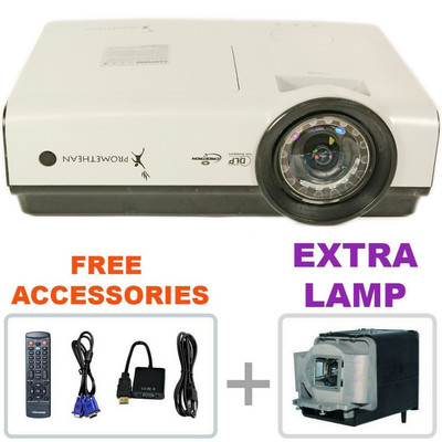 Promethean PRM-32 DLP Projector Short Throw HD PC 3D Ready w/Remote ...