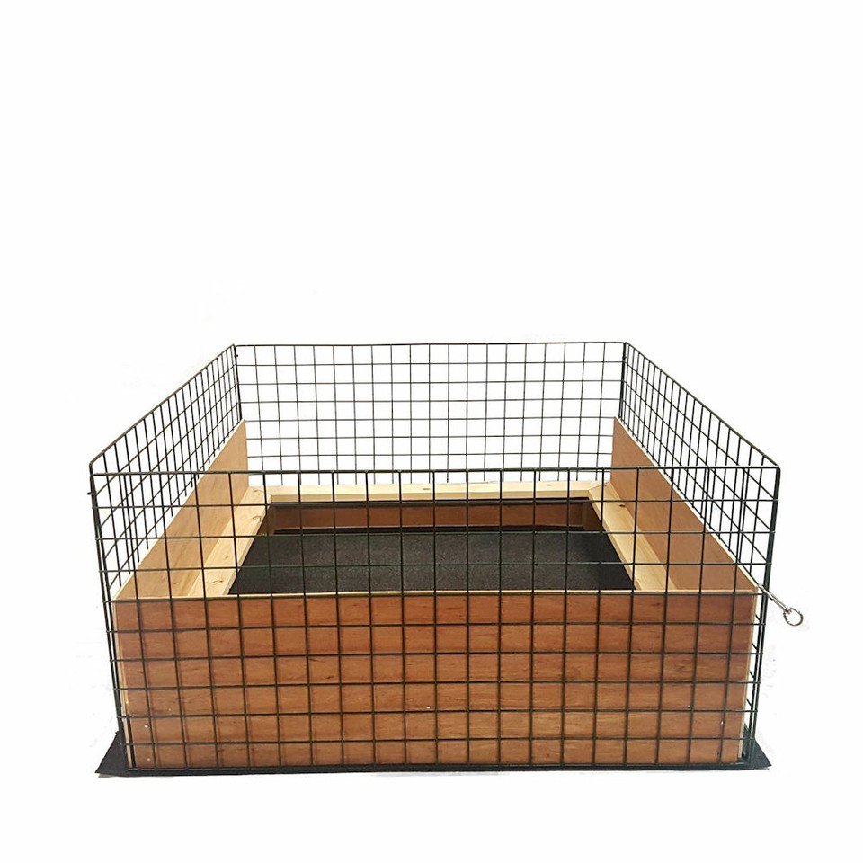 Whelping Box Pen 1m x 1m with Pig Rails Puppies Puppy Cage With Opening ...