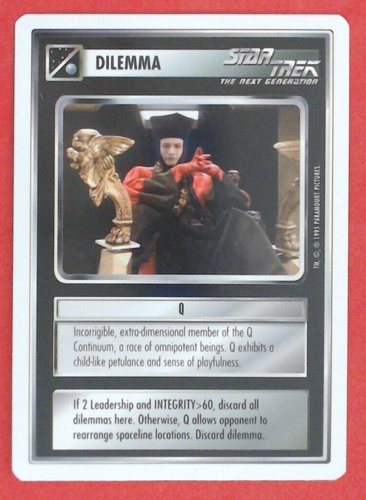 Star Trek CCG - Q - WB Premier Beta 1995 -R59 | eBay