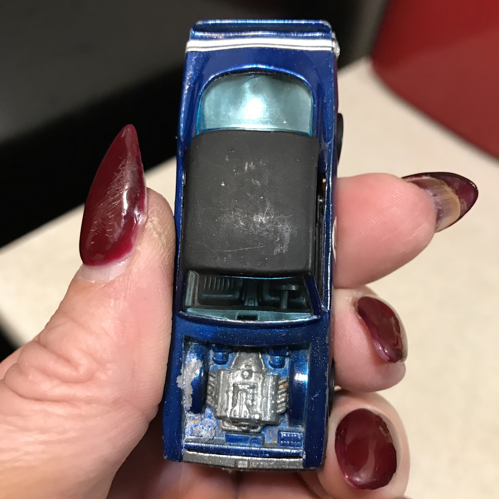 Hot Wheels Redline King Kuda in Blue HK W/ The RARE BLACK ROOF The ...