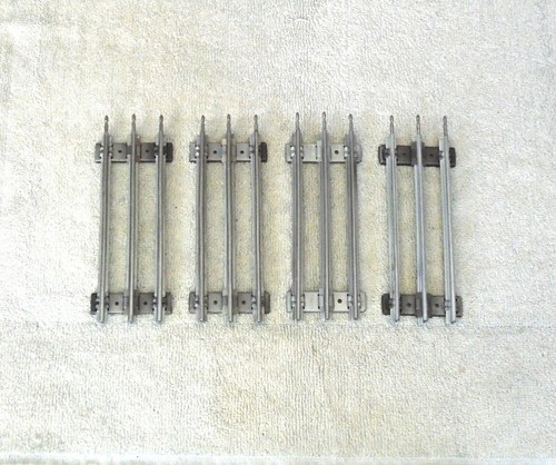 Four LIONEL TRAIN Layout 027 Gauge Straight Half Track Sections Very ...