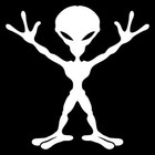 "Alien Peace" Decal Sticker,Aliens,Ancient Alien,Sci Fi,UFO,Space | eBay