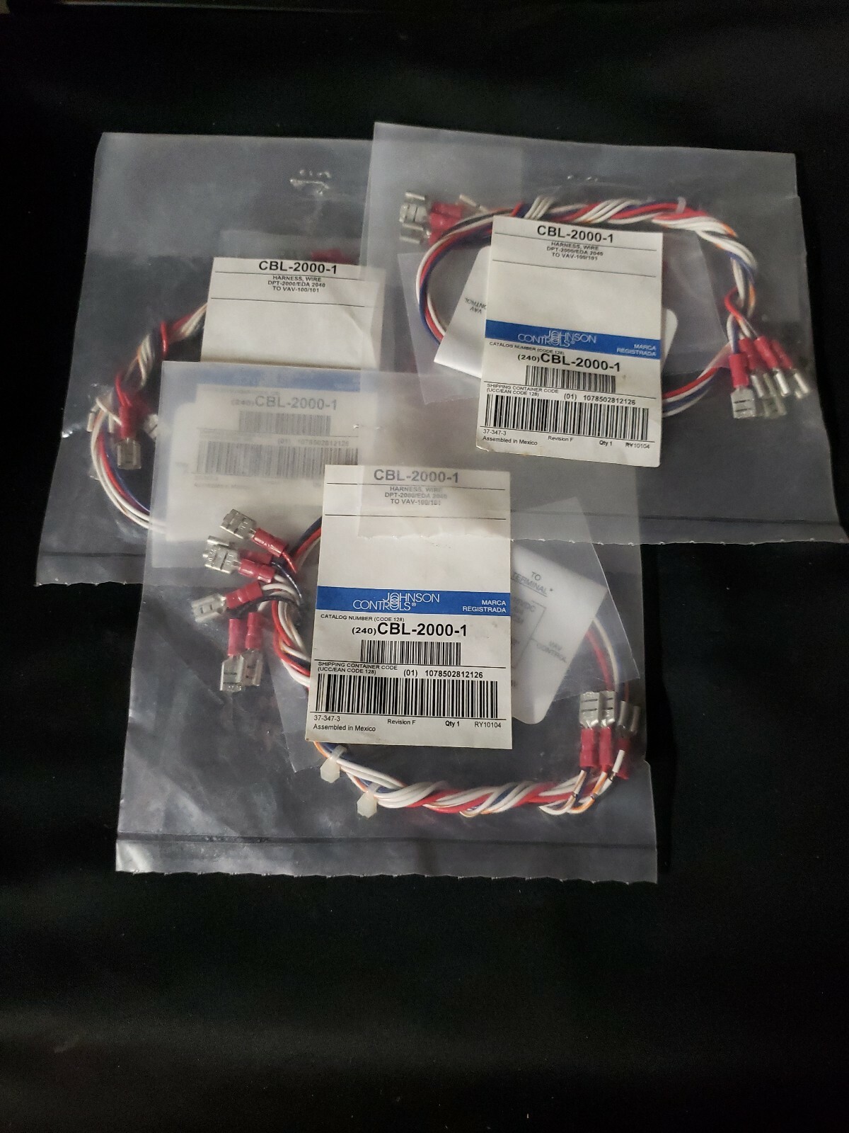 3 JOHNSON CONTROLS-CBL-2000-1 HARNESS 4 ACTUATOR & TRANSMITTER 2 VAV ...