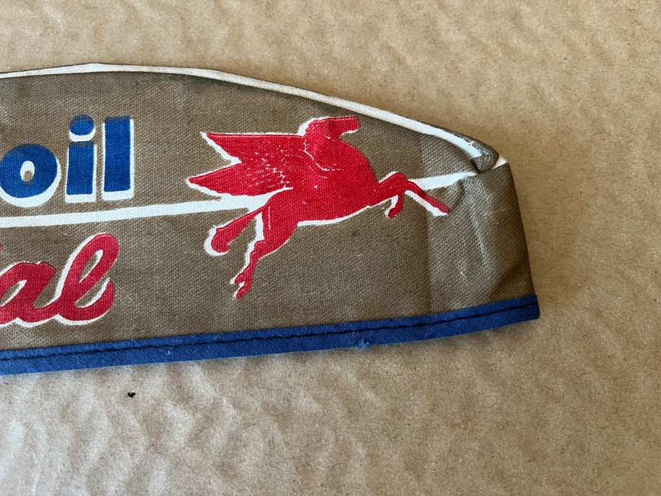 VTG Mobiloil Special Service Station Attendant Cap Mobil Oil gas cap ...