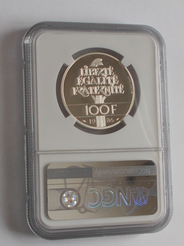 1986 FRANCE STATUE OF LIBERTY SILVER 100F NGC PF69 ULTRA CAMEO | eBay