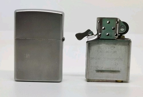 Zippo Lighter *FLAME LOGO* 2024 F' Series Brushed Steel - SAME DAY ...