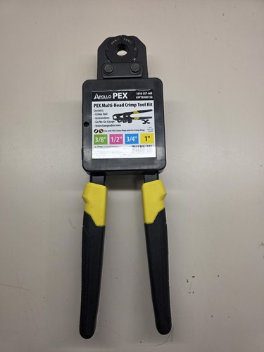 Apollo Multi-Head PEX Crimp Tool Kit 3/8", 1/2", 3/4", 1", Model ...