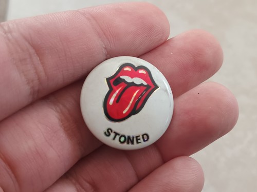 Vintage Rolling Stones "Stoned" 1970's Concert Pin | eBay