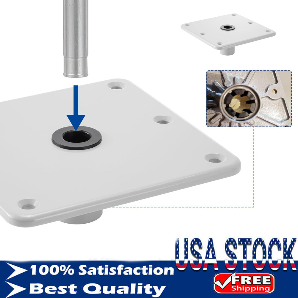 New Boat Seat Base, 7-Inch x 7-Inch Boat Seat Pedestal W/ 3/4" Pin Post ...