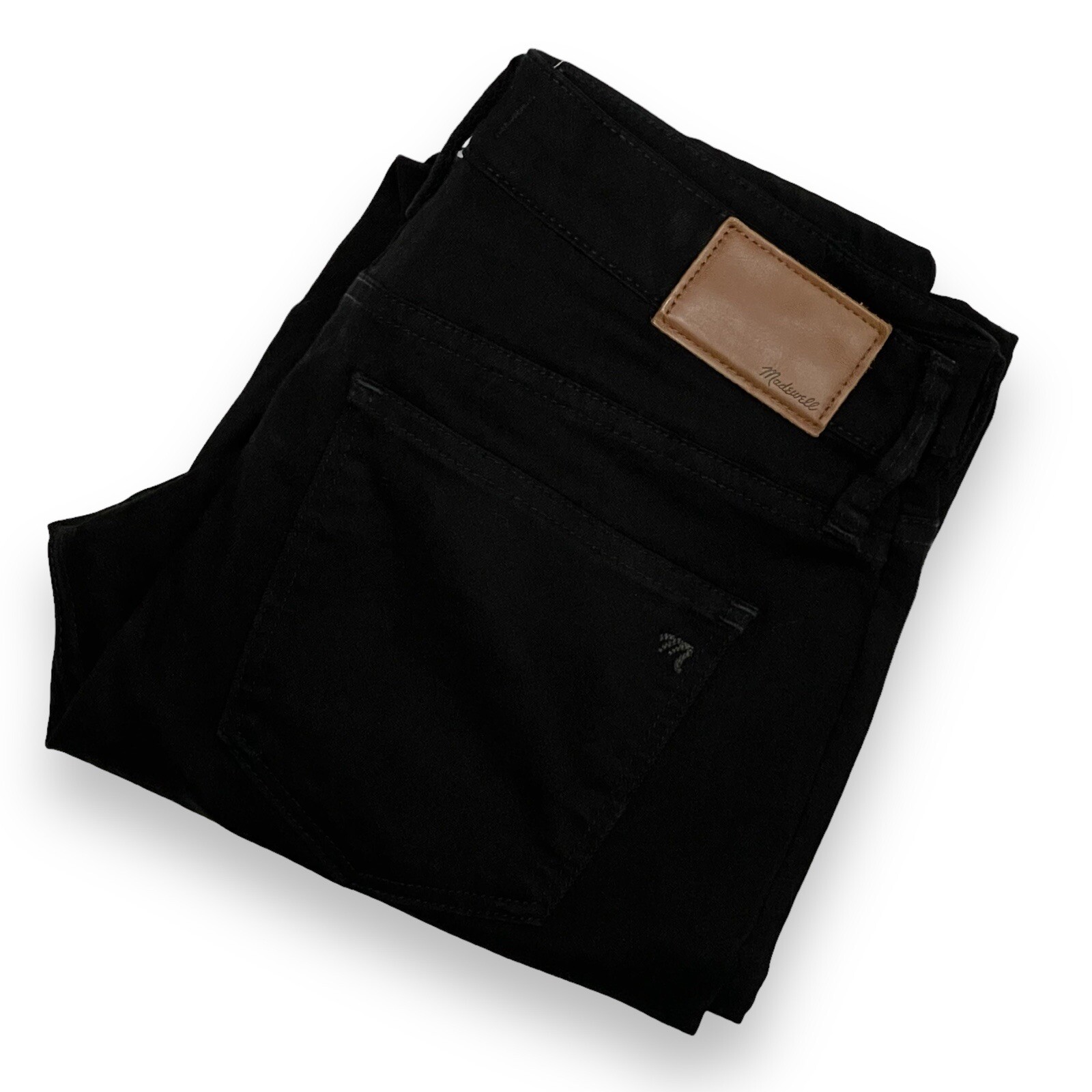 Madewell Jeans Womens Size 29 Pants Black Stretch 9 Inch 9” High Rise ...