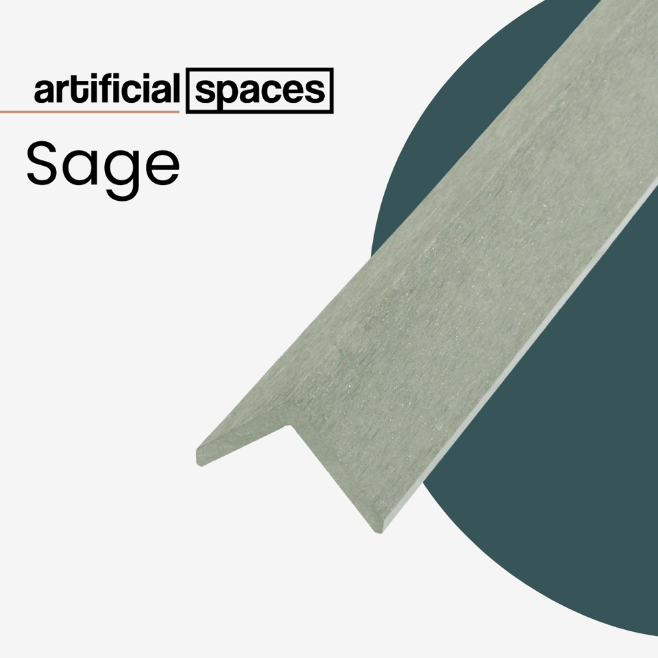Sage Green Composite Cladding Boards | 3.6m Deep Embossed Woodgrain ...