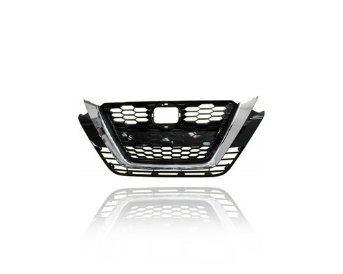 Grille for 19-22 Nissan Altima S/SV/SL Black Frame Chrome Trim Insert ...