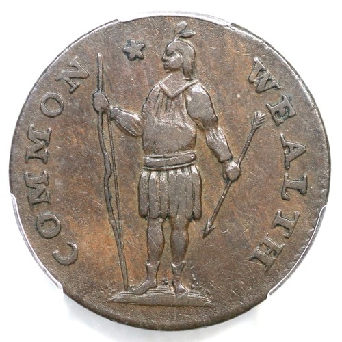 1788 12-M R-3 PCGS XF 45 Period Massachusetts Cent Colonial Copper Coin ...