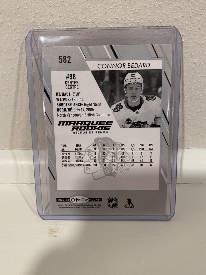 2023-24 O-Pee-Chee Marquee Rookie CONNOR BEDARD RC #582 | eBay