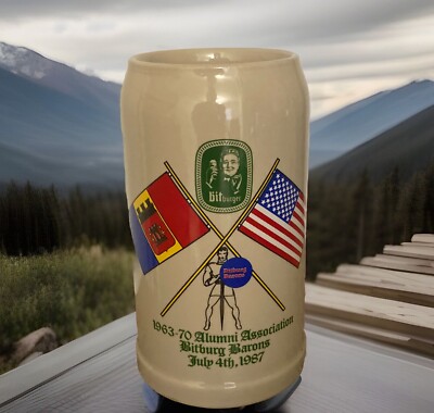 Bitburger Bitburg Barons Association 1963-70 Ceramic Mug July 4th 1987 ...
