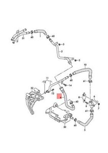 Genuine AUDI VW Audi Q8 Coolant Hose With Quick Release Coupling ...