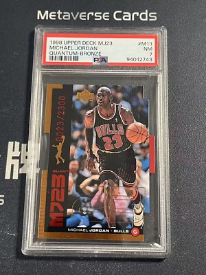 1998 Upper Deck MJ23 Quantum-Bronze Michael Jordan 23/2300 Jersey ...