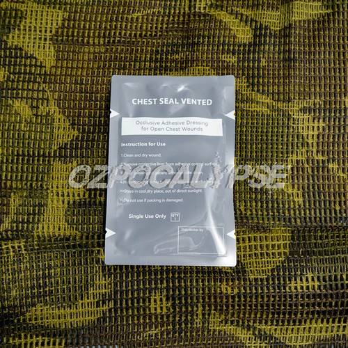 Vented Chest Seal - Tactical Bandage Medic IFAK Military Medical Trauma ...