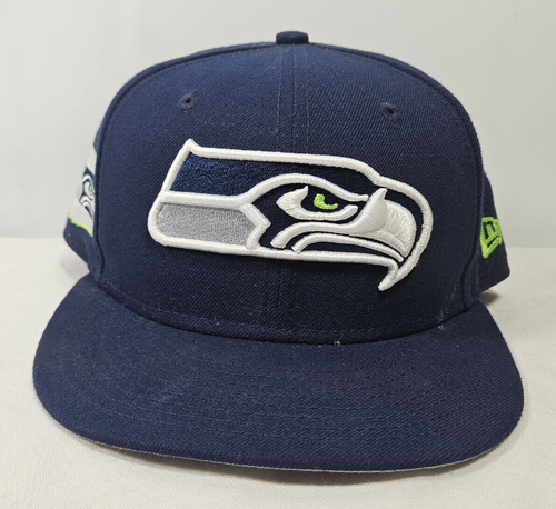Seattle Seahawks Big Logo Hat New Era 59Fifty WA Pride Fitted Size 7-3/ ...