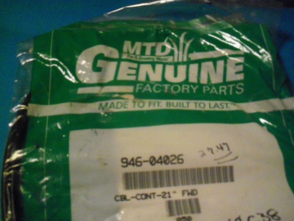 946-04026 Control Cable Fits Troy-Bilt 746-04026 746-1146 Q1 C13 | eBay