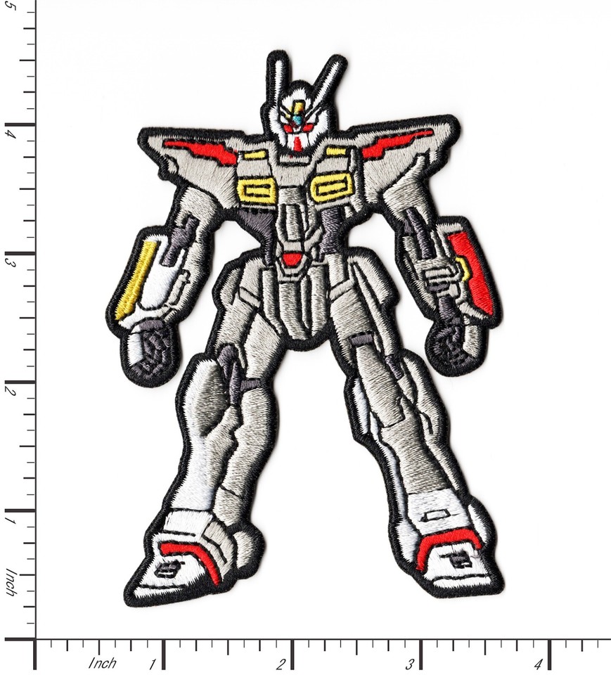 Gundam Mech Style Iron On Patch Japanese Anime Robot Patch | eBay
