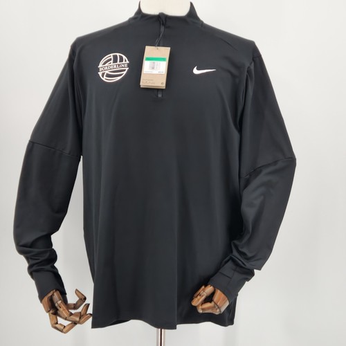 Nike Men's DRI-FIT 1/2 Zip Running Top Black DH4949-010 Golf Volleyball ...