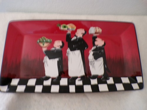 Certified International Dinner is Served Ceramic Tray Tracy Flickinger ...