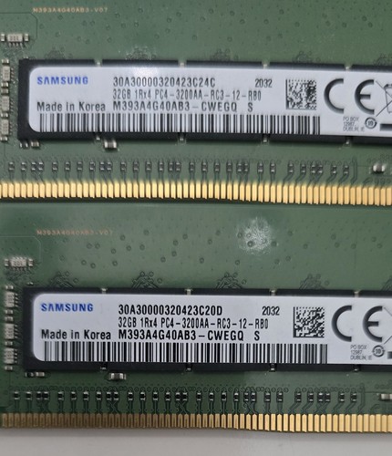 LOT of 8x Samsung DDR4 32 GB 3200 MHz | eBay