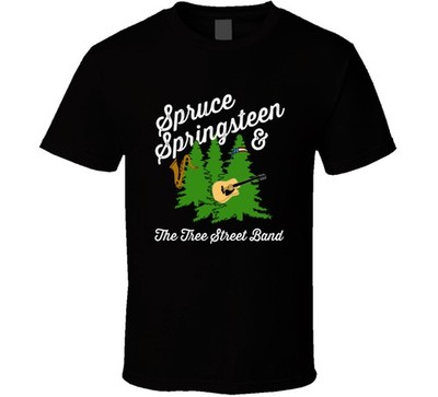 Spruce Springsteen And The Tree Street Band Funny Rockers Christmas T ...