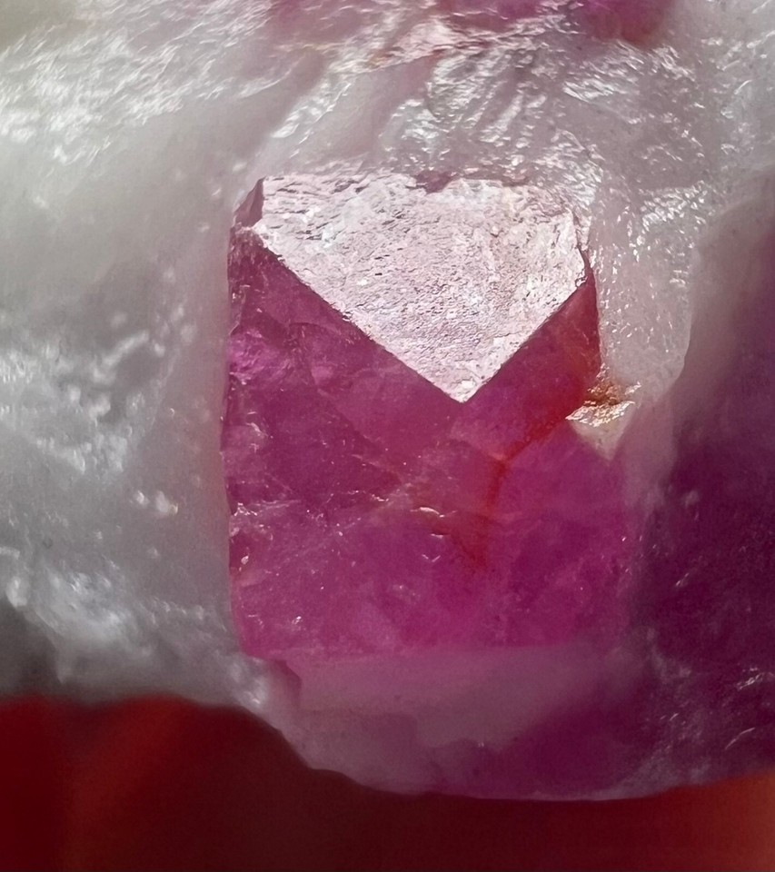 43 Carats Full Terminated Top Red Ruby Crystals With Matrix Jagdalek ...