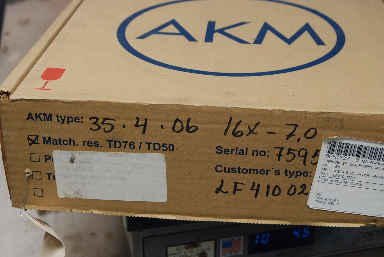 AKM Kihlströms, 35.4306, LF410-027-B, Winding Thermometer, TITG644, New ...