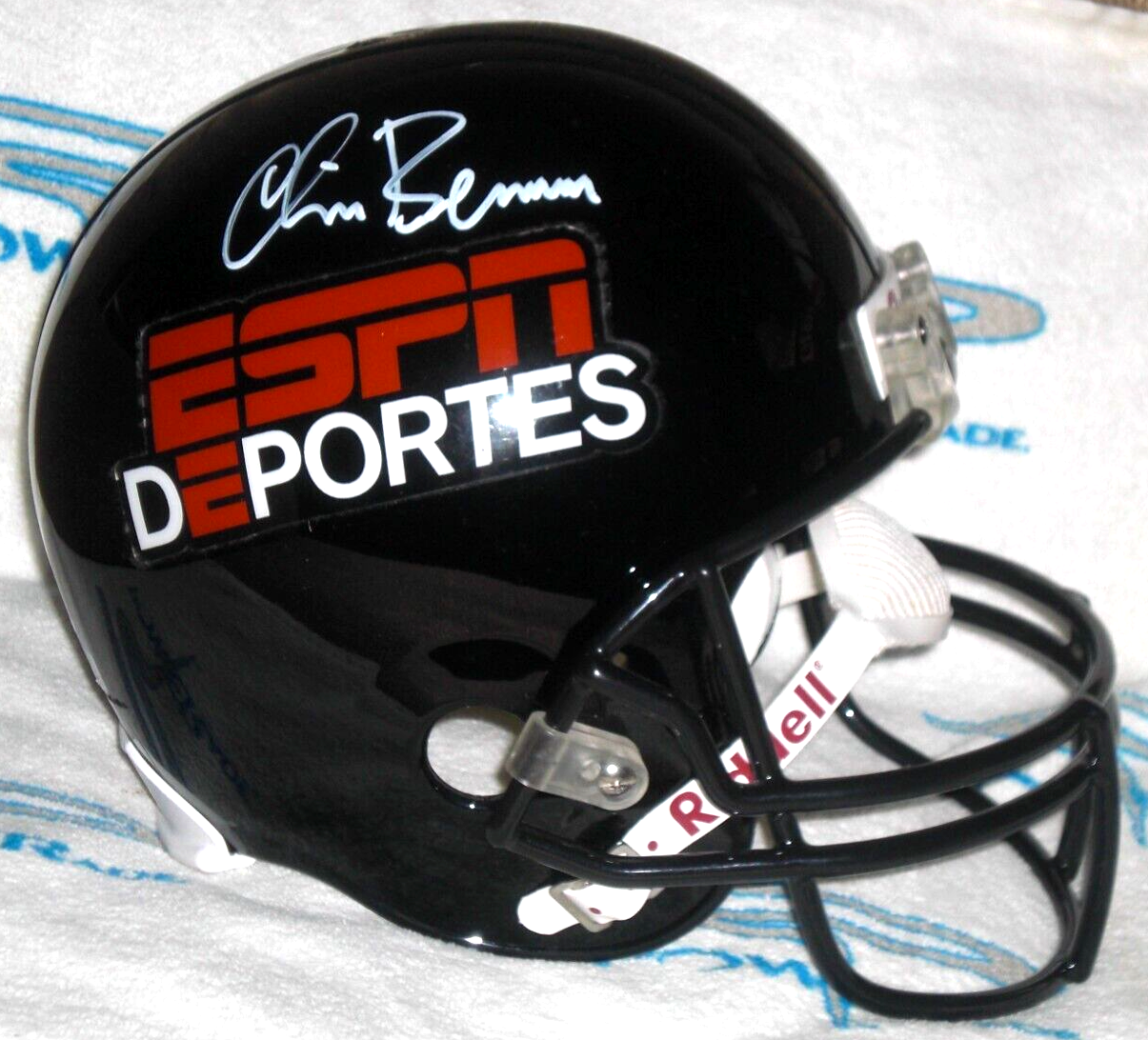 CHRIS BERMAN SIGNED AUTOGRAPHED ESPN F/Sz. HELMET - Buffalo Bills - J.S ...