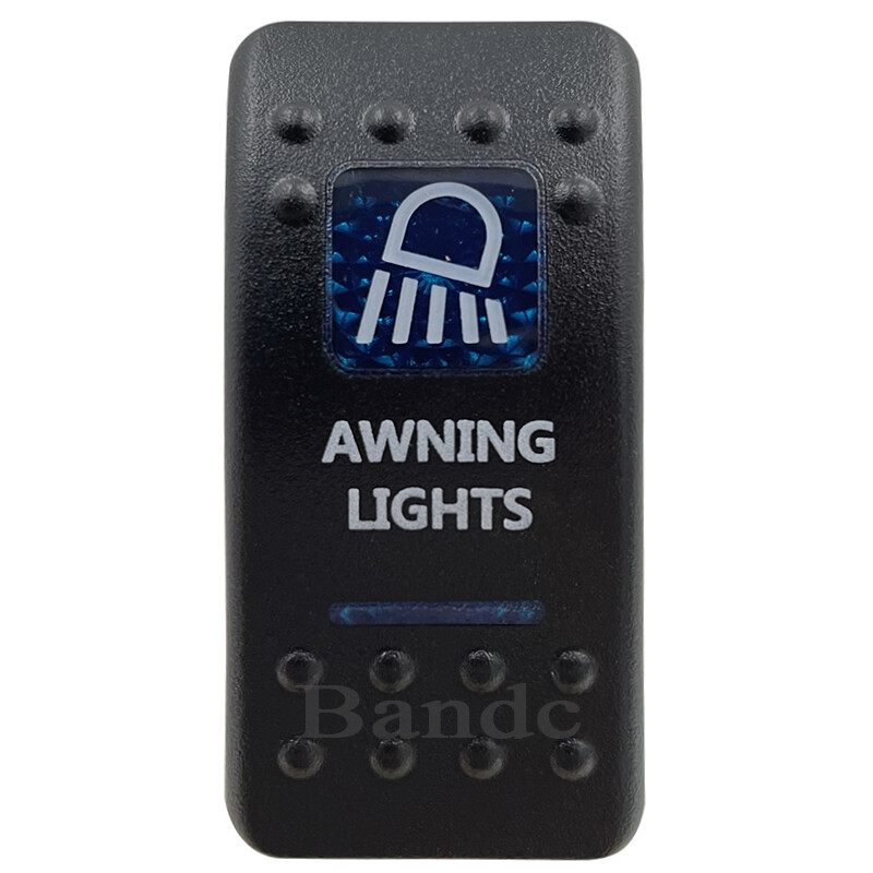 Blue Led Printed Rocker Switch Button For Car Marine Boat 12V ARB Style ...