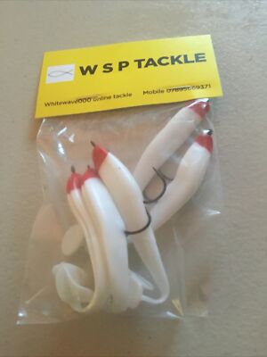 Red Head lures jelly Lures 3/0 hooks Cod Pollock Bass Whiting White ...