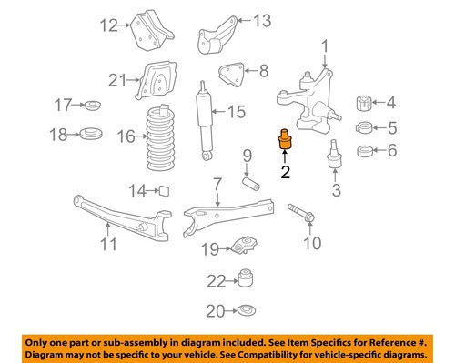 FORD OEM 2017 F-250 Super Duty Suspension Components-Upper Ball Joint ...