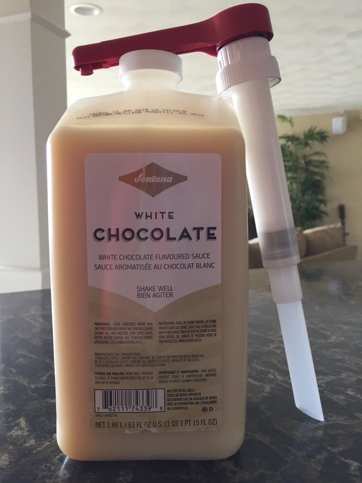 Fontana by Starbucks White Chocolate Mocha Sauce with Pumps Best By 972023 in Nepal at NPR 21577 Rating 5