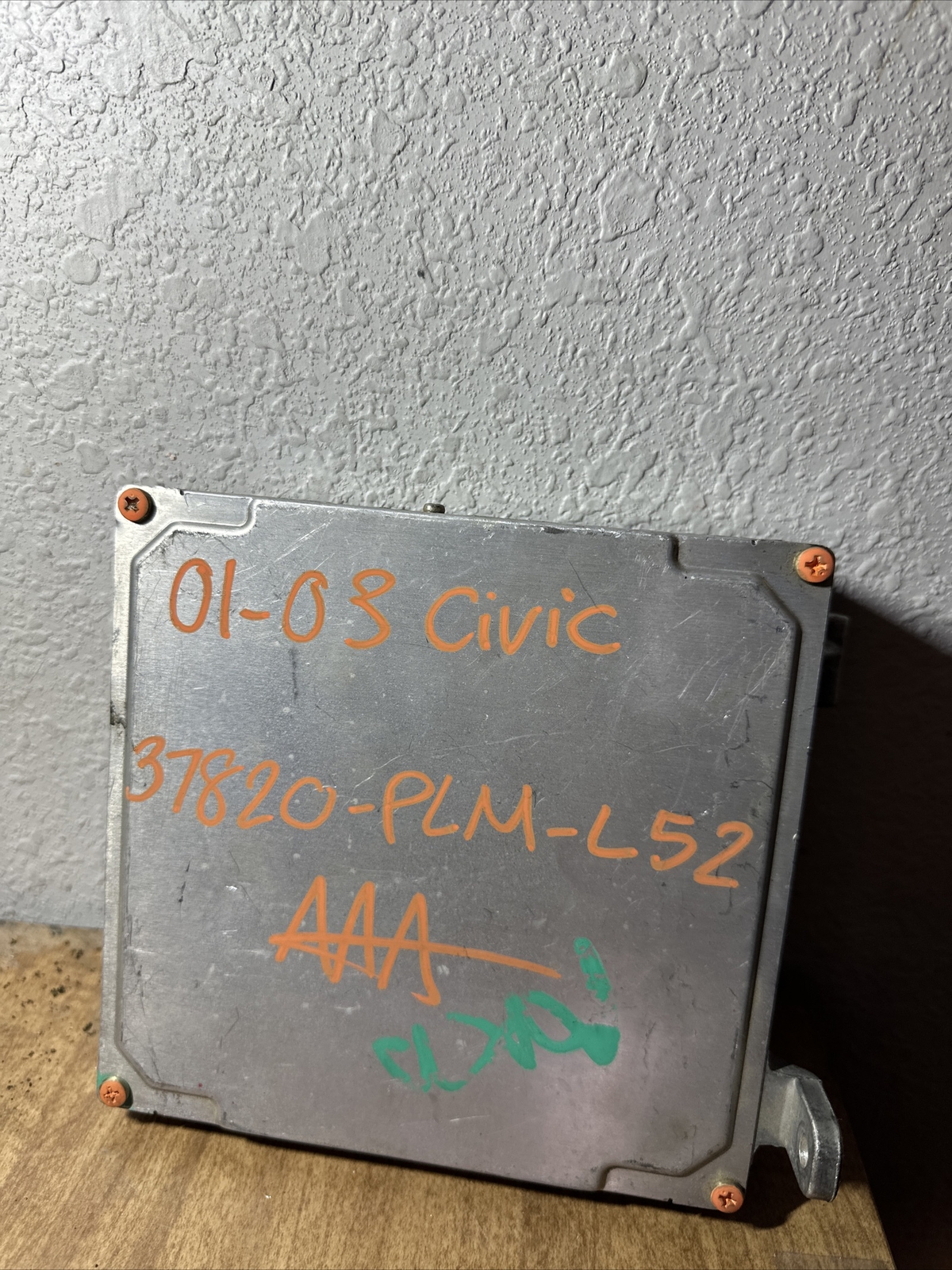 01-03 Civic ECM Control Module 1.7L Fits 37820-PLM-L52 37820PLML52 AAA ...