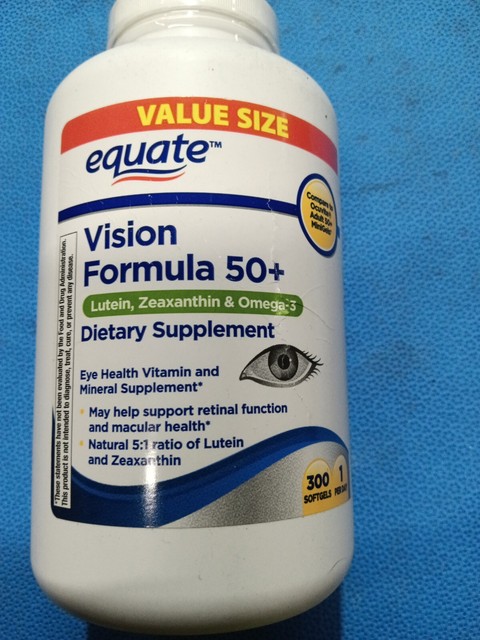 EQUATE Vision Formula 50 Dietary Softgels 300 Count for sale online | eBay