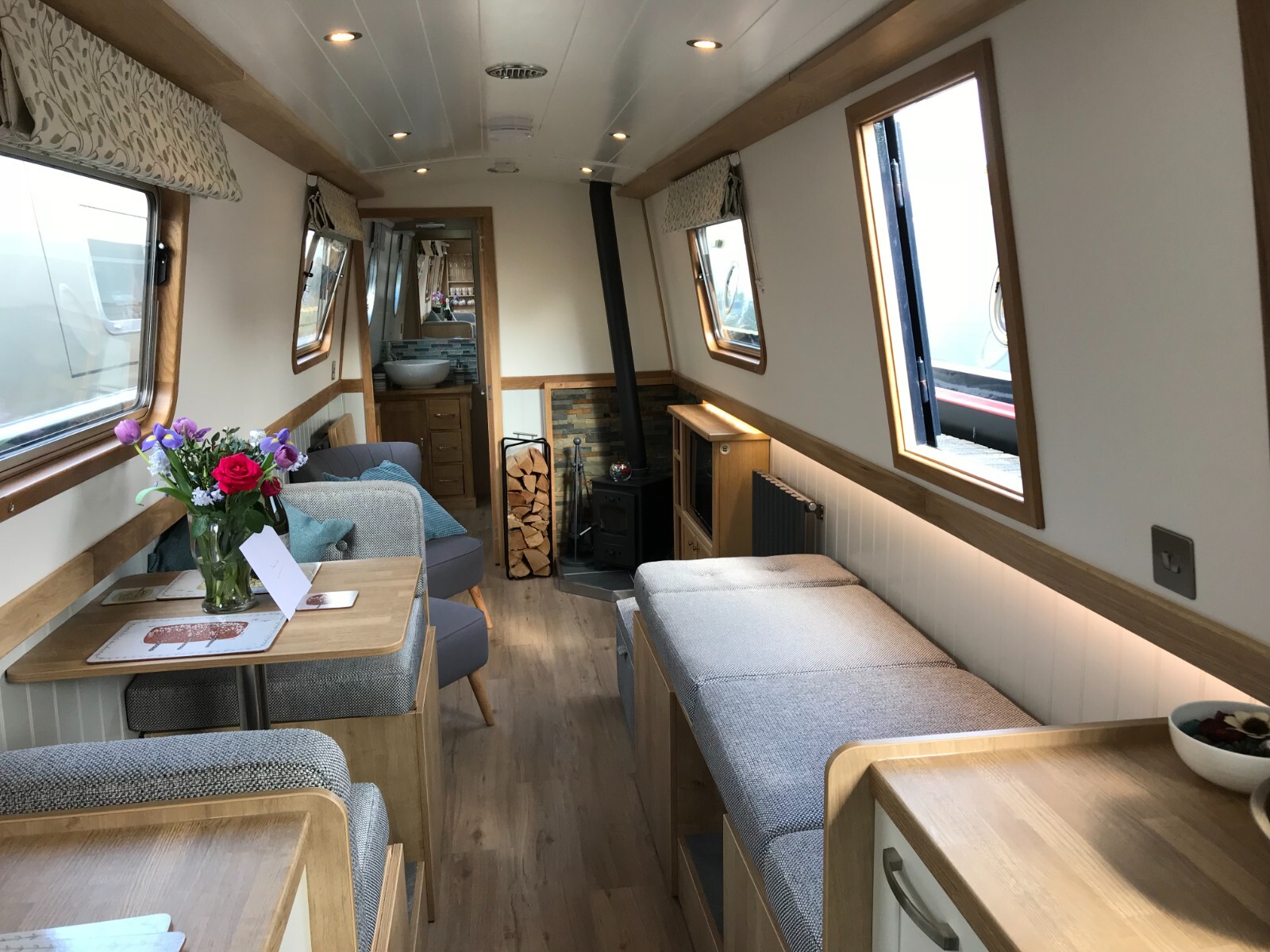 Narrowboat Duplex Dinette kit Canal boat Boat kit seat sofa bench bed ...