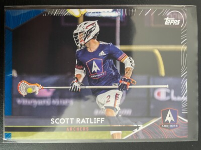 Scott Ratliff 2022 Topps Premier Lacrosse League PLL Blue Parallel Card ...