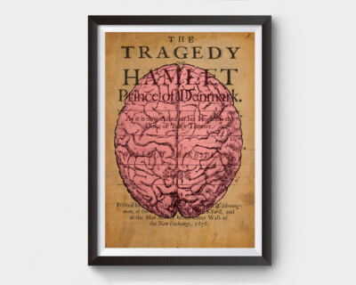 Gothic Brain Anatomy, Hamlet Inspired Art Poster | eBay