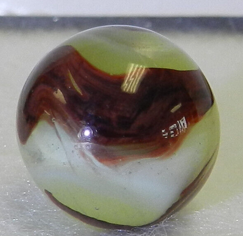 #18688m Vintage Akro Agate Lemonade Oxblood Marble .58 Inches *Mint* | eBay