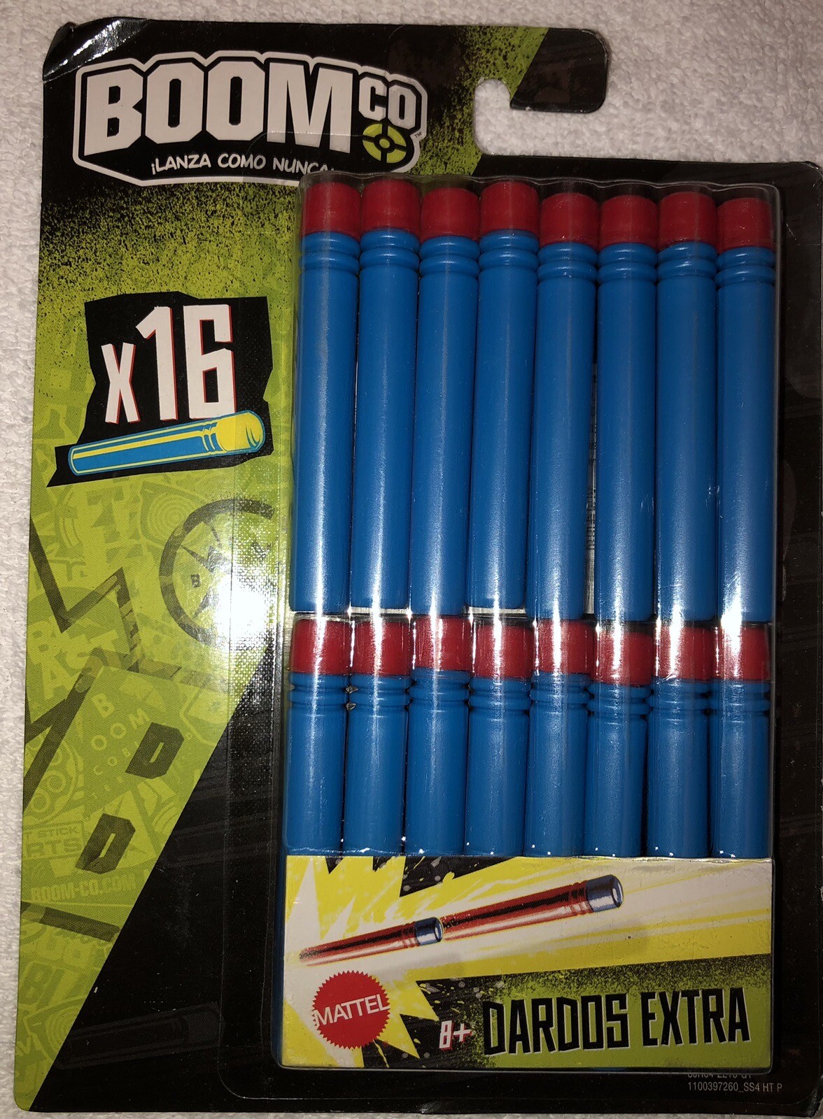 MATTEL BOOMCO EXTRA DARTS BLUE W/ RED TIP 16 DARTS INCLUDED BRAND NEW ...