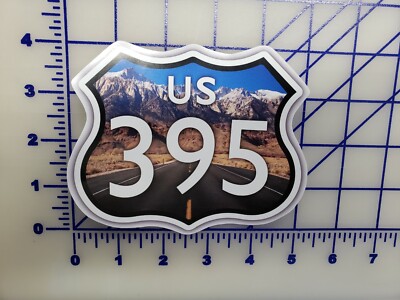 US Route 395 Sticker Decal Highway Sign Road Sign Bishop California ...